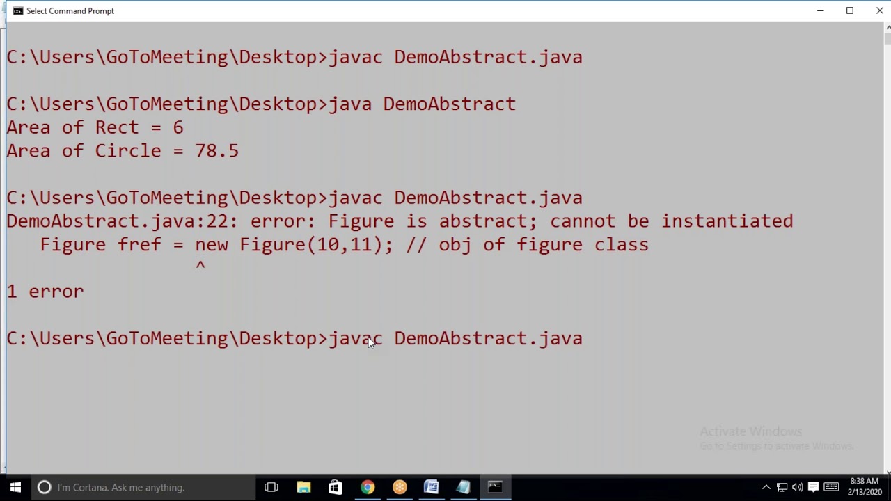 Dynamic Method Dispatch With Abstract Class Youtube