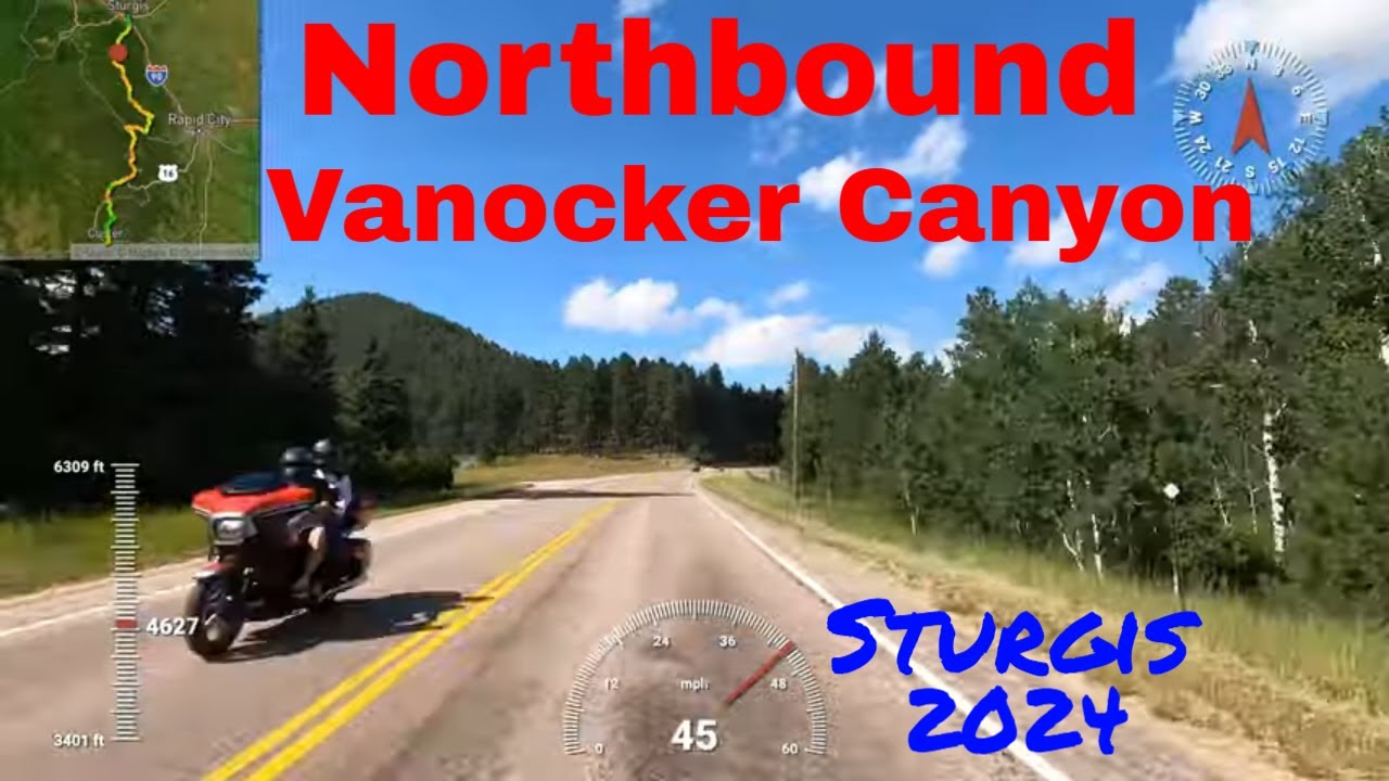 Northbound Vanocker Canyon into Sturgis / Sturgis Motorcycle Rally ...