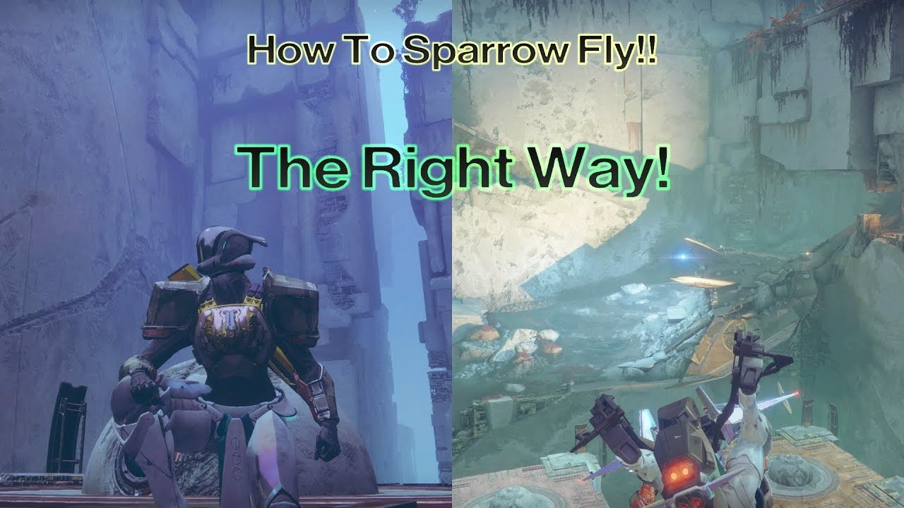 Destiny 2: How to sparrow fly(The right way) - YouTube