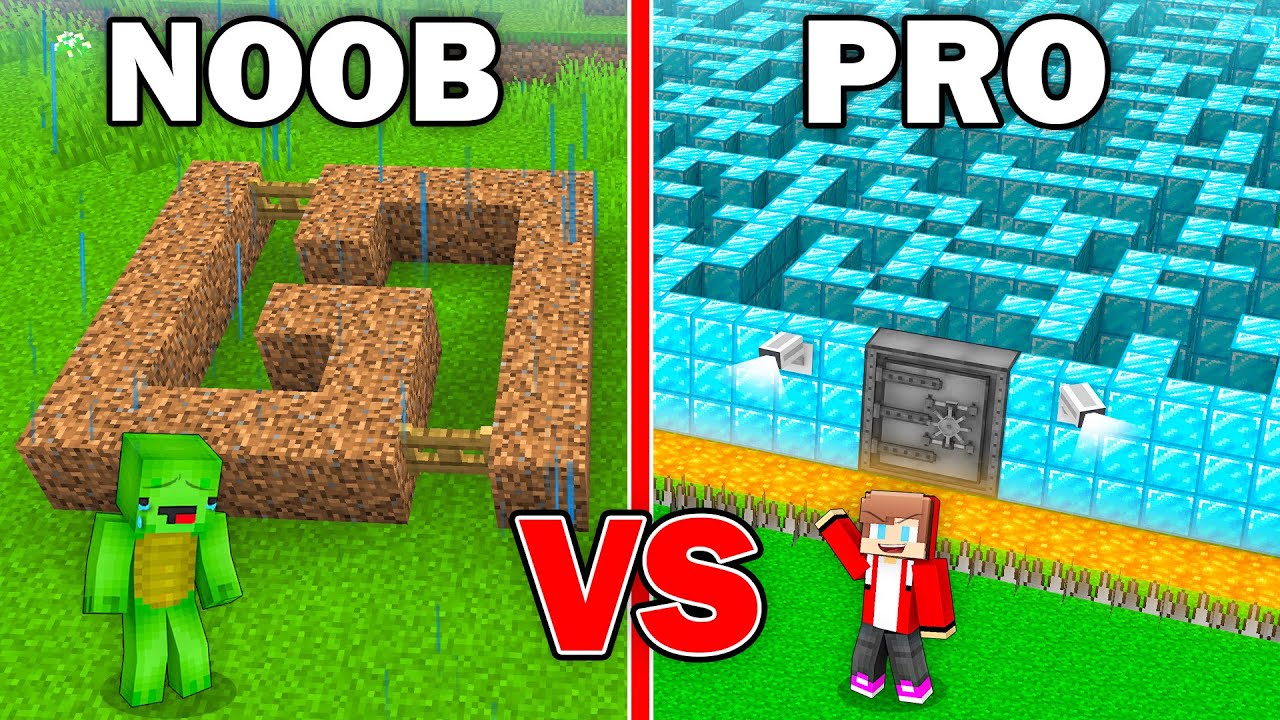NOOB vs PRO : Mikey and JJ Security Maze Survival Battle in Minecraft ! - Maizen - YouTube
