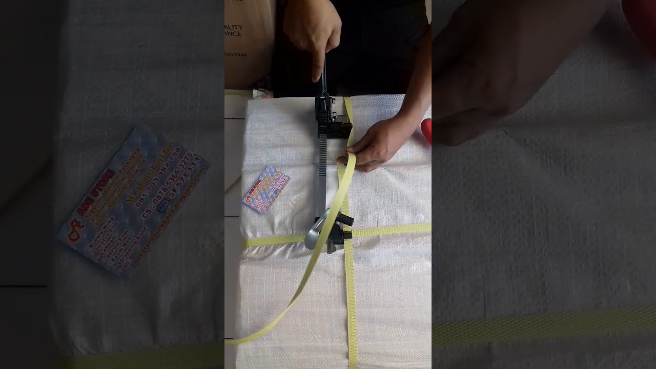 Cara Klem Tali Strapping Band by Ade Store Surabaya - YouTube
