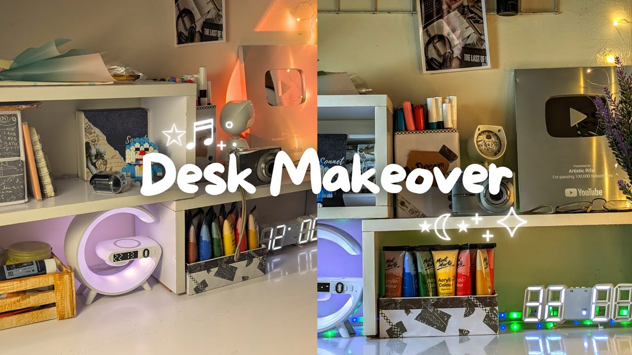 Desk Makeover Vlog!! Artistic Rifat - YouTube
