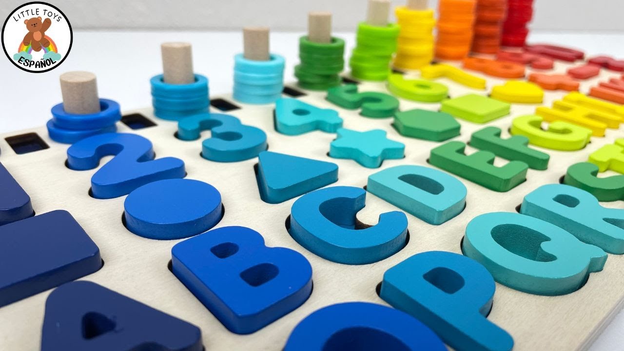 Rompecabezas educativo para aprender el abecedario, los numeros y las ...