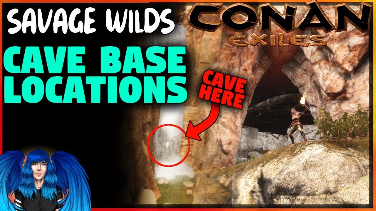 CAVE BASE LOCATIONS - Savage Wilds | Conan Exiles | - YouTube