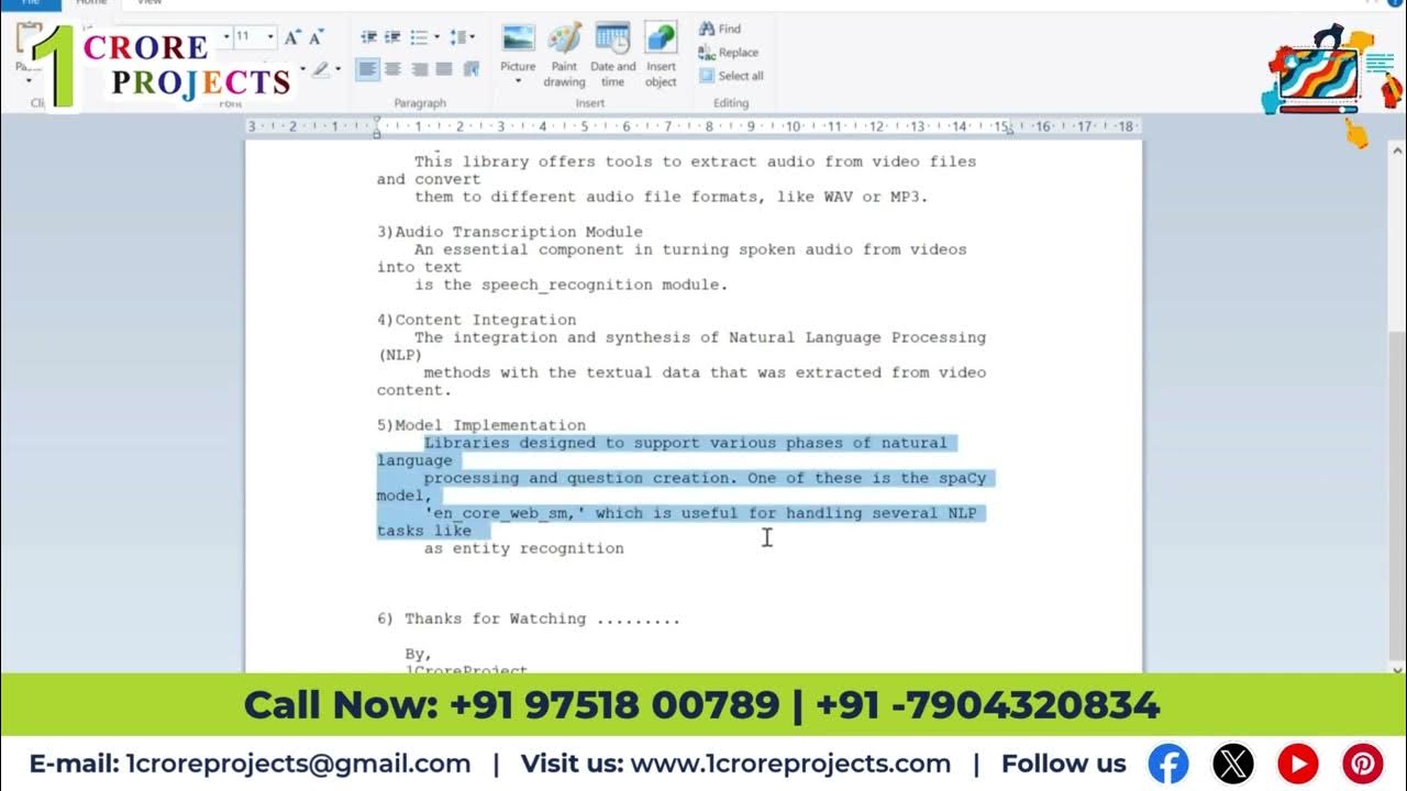 Automatic Question Generation from Multimedia Content through NLP utilizing Python ...
