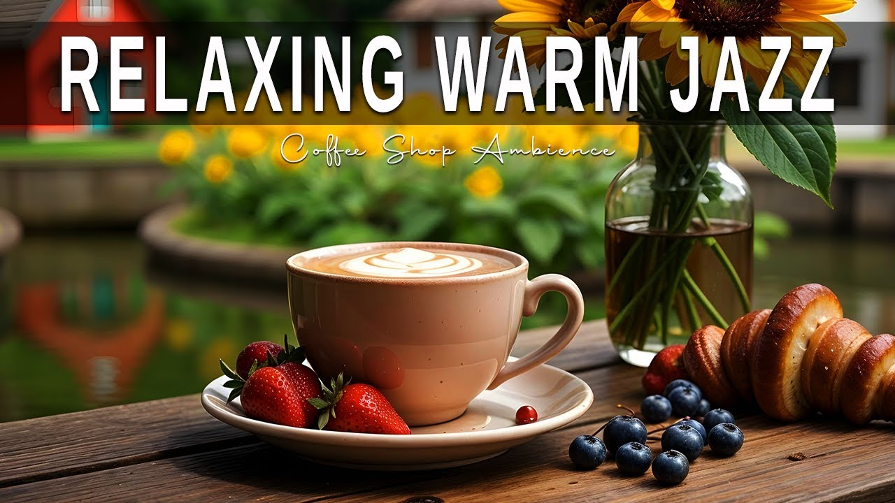 Relaxing Warm Jazz ☕ Bossa Nova instrumental for Holiday, Studying and ...
