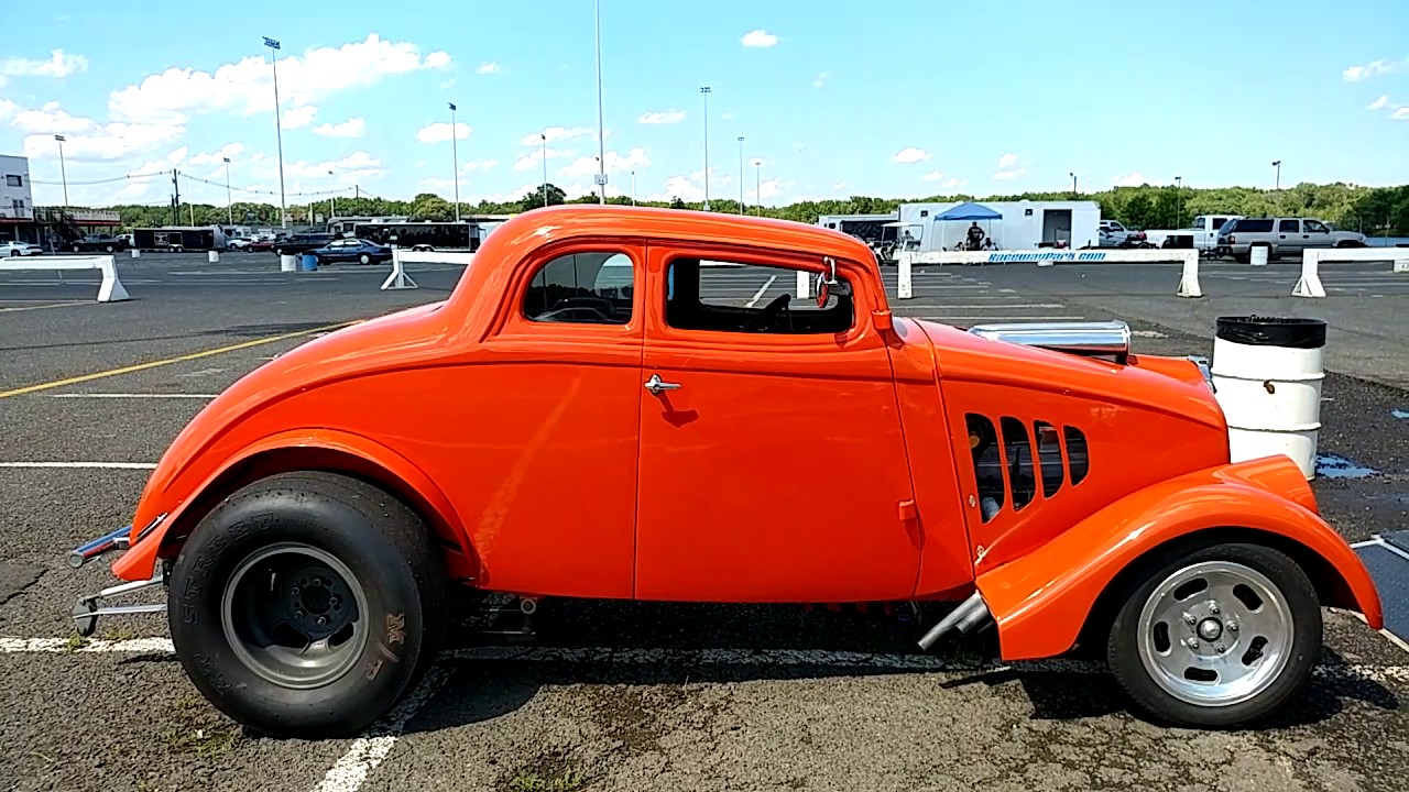 1933 REDDISH ORANGE WILLYS RACE CAR - YouTube