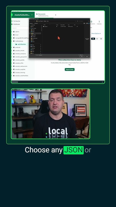 How to Quickly Import or Export Data using MongoDB Compass - YouTube