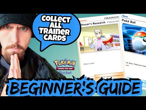 How to get TRAINER cards EASY in Pokemon TCG Pocket - (BEGINNERS GUIDE ...