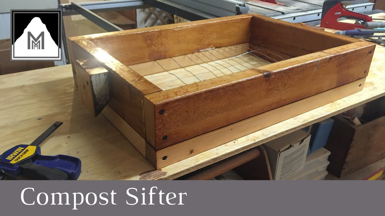 How to Make a Compost Sifter - YouTube