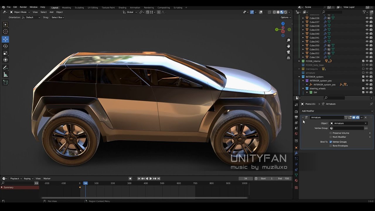 concept car quick modeling - vehicle 006 - part 6 - 4x timelapse - YouTube