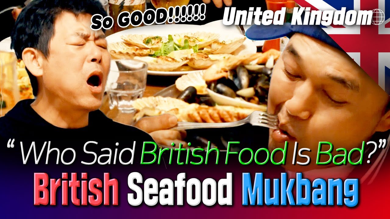 ＂Who Said British Food Is Bad?😋＂ British Seafood Mukbang🦐 - YouTube
