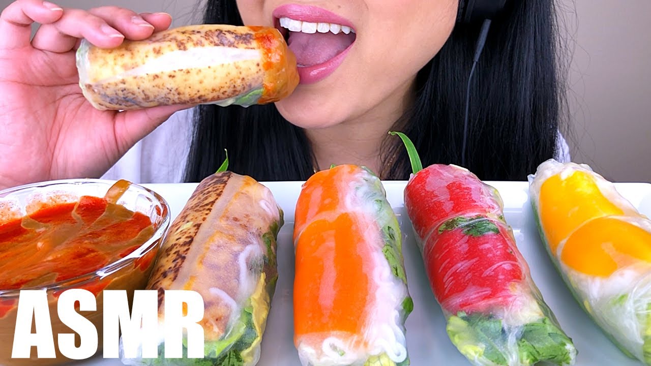 ASMR SPRING ROLLS | ASMR Phan - YouTube