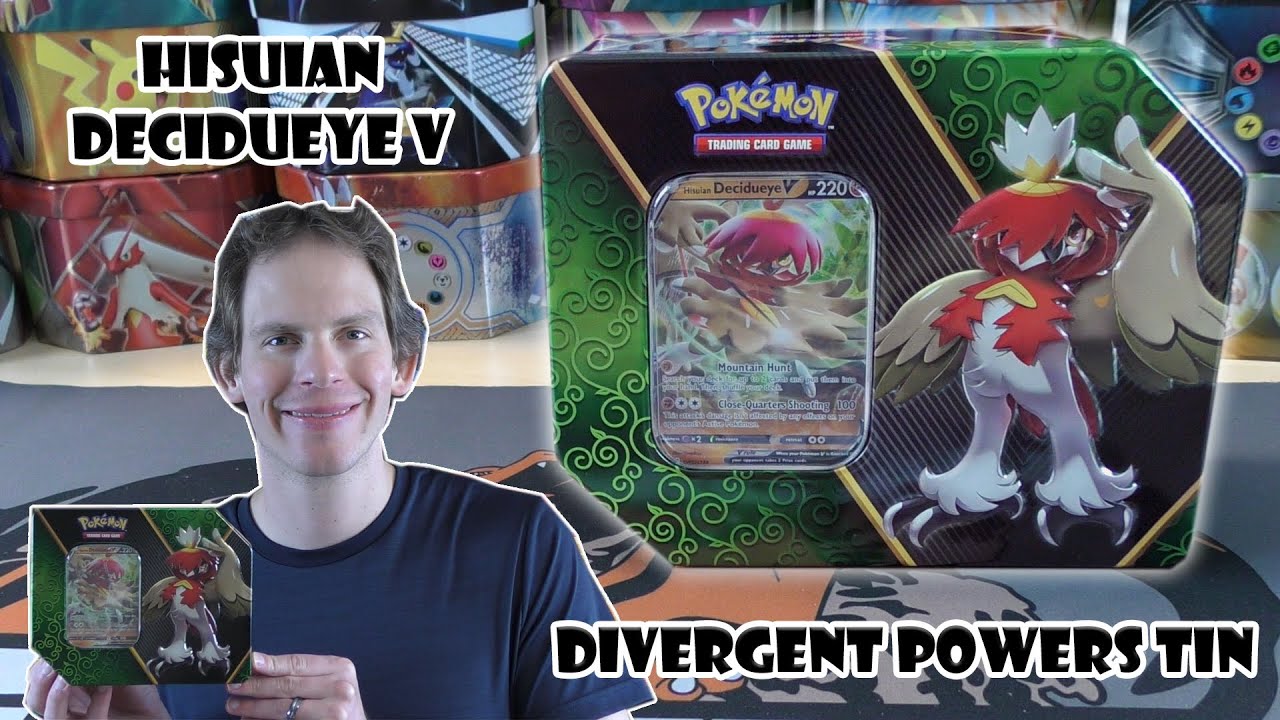 Pokemon Divergent Powers Tin Opening - YouTube