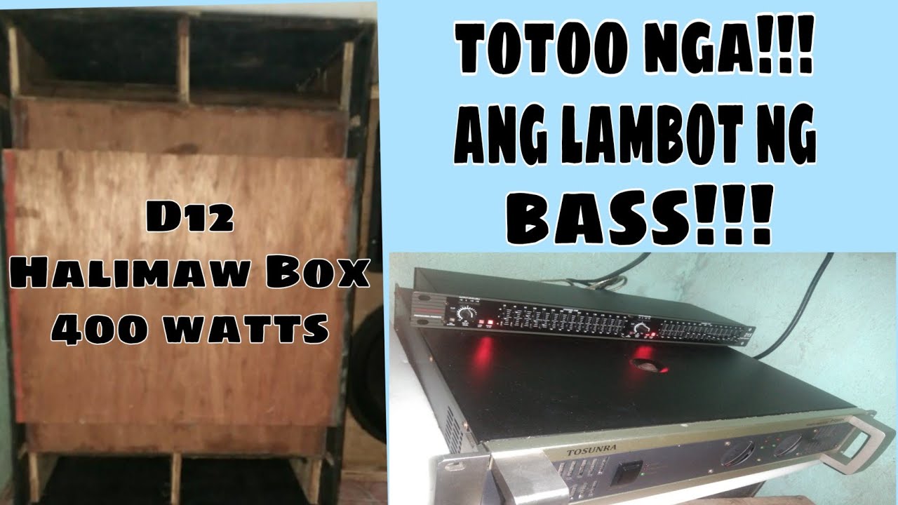 Halimaw Box na D12 lang....DIY maliit na Halimaw Box...D12 400 watts ...