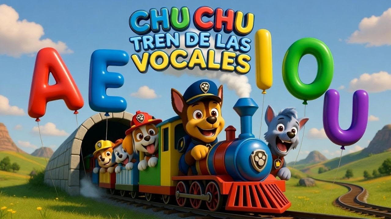 🚂El Tren de las Vocales | Canciones Infantiles | ABC y 123 con Amigos🎶 ...