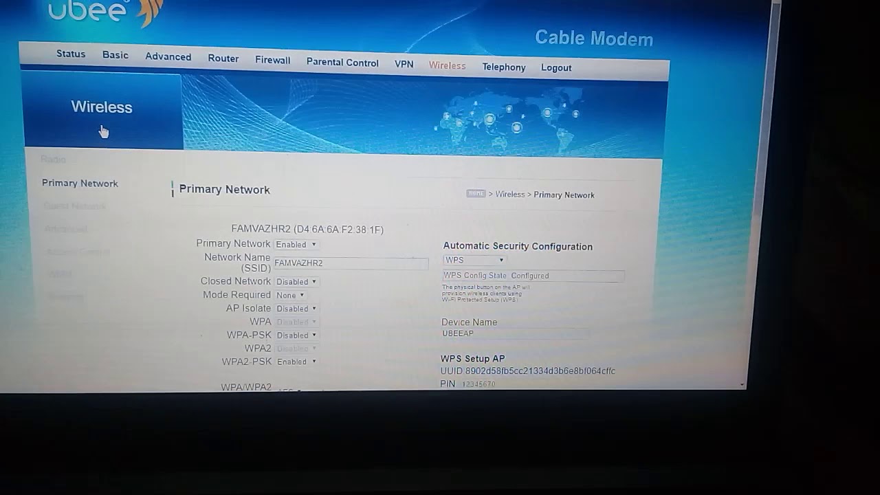 CAMBIA CONTRASEÑA Y NOMBRE DE RED WIFI UBEE DE MEGACABLE FÁCIL Y RÁPIDO ...