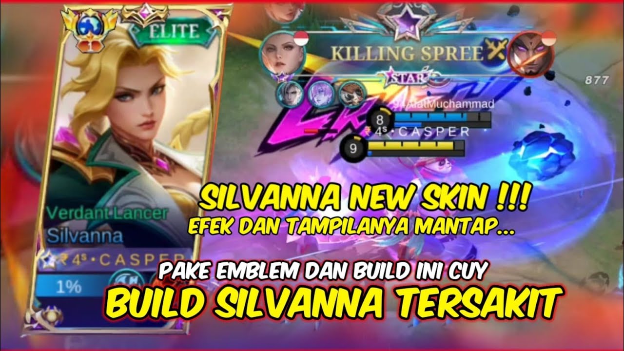 SILVANNA NEW SKIN ! BUILD SILVANNA TERSAKIT 2023 MOBILE LEGENDS - YouTube