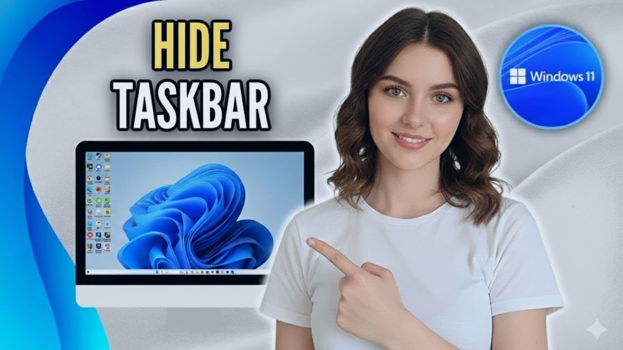 How to Hide Taskbar in Windows 11 (The FASTEST Way!) - YouTube