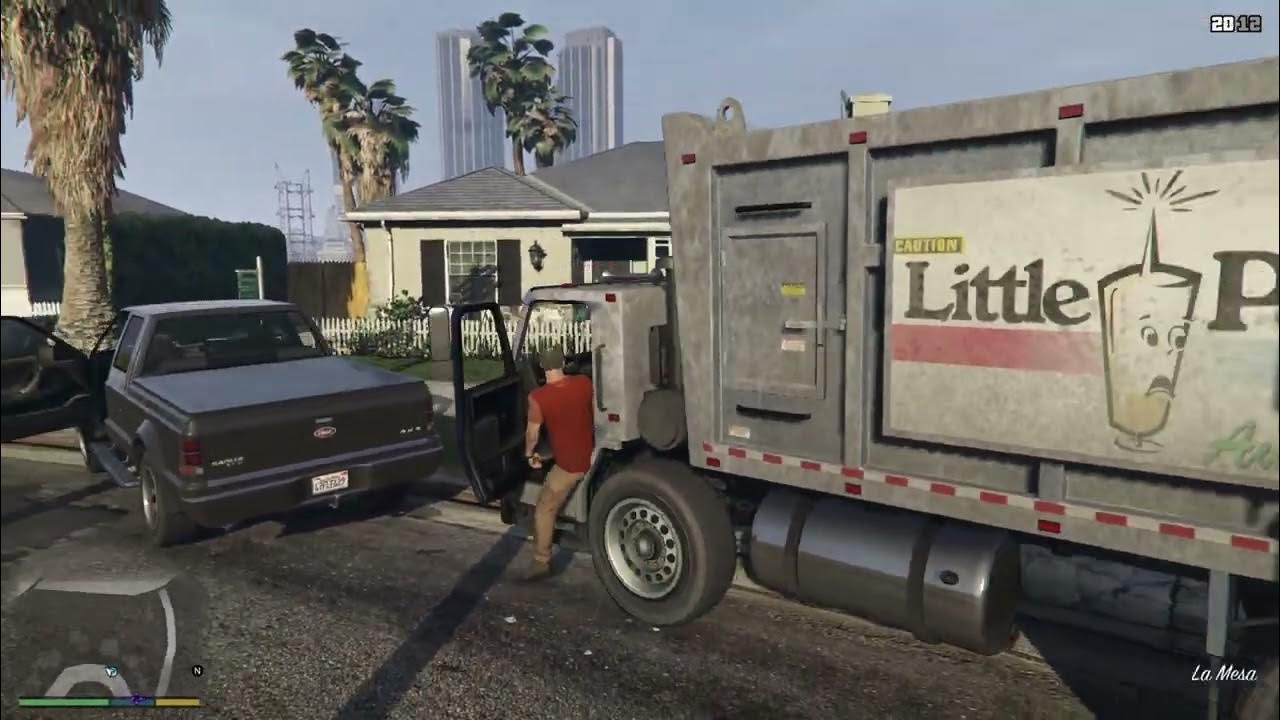 GTA 5 MİSSİON 32 TOW TRUCK / GARBAGE TRUCK / BOİLER SETS / MASKS - YouTube