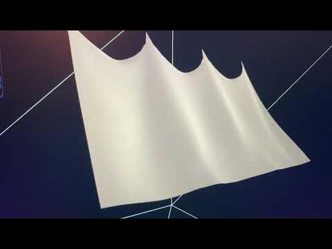Cloth Simulation with Mass Spring Model - YouTube