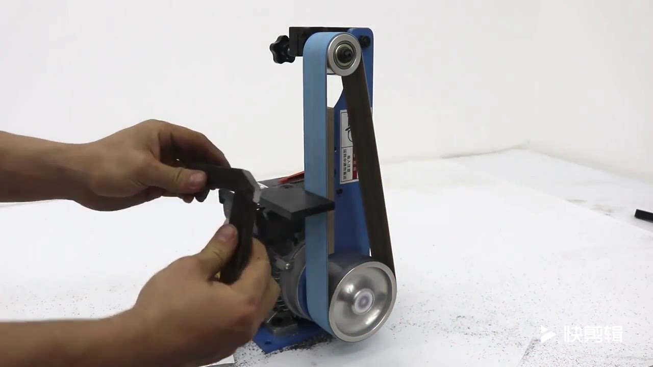 DIY using small belt grinder machine/ knife making belt grinder - YouTube
