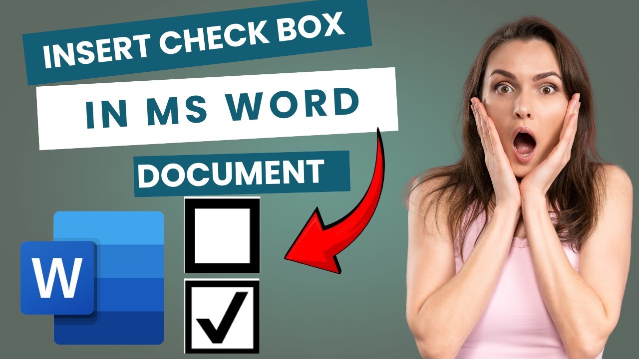 How To Insert Check Box in Microsoft Word | How To Put Tick Box in Word - YouTube