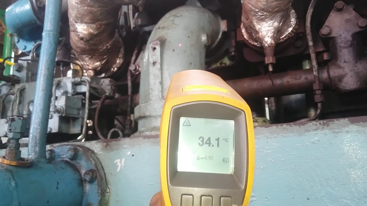 Waaah Janggih...!! Cek Temperature suhu mesin induk pakai sensor ...
