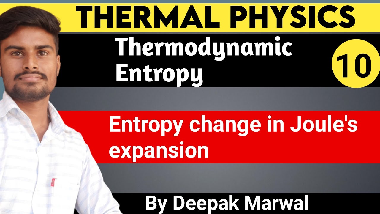entropy change in joule's expansion | entropy change in isothermal ...