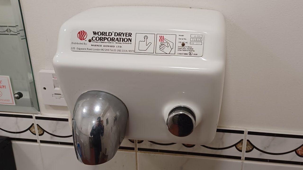 World dryer Model A hand dryer, Gould's Fashion Store ♿️, Dorchester ...