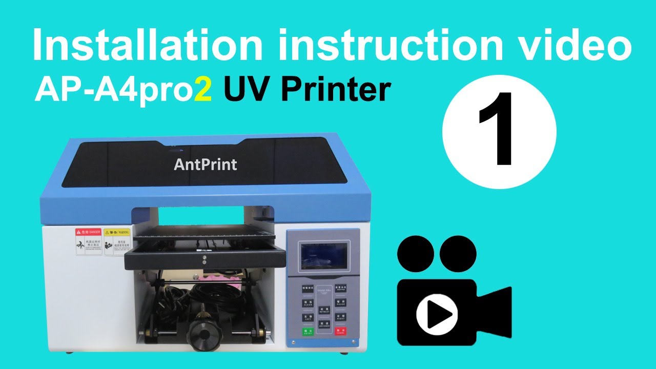 【AP-A4pro2 UV Printer Installation-1】New Printer Check & Install ...