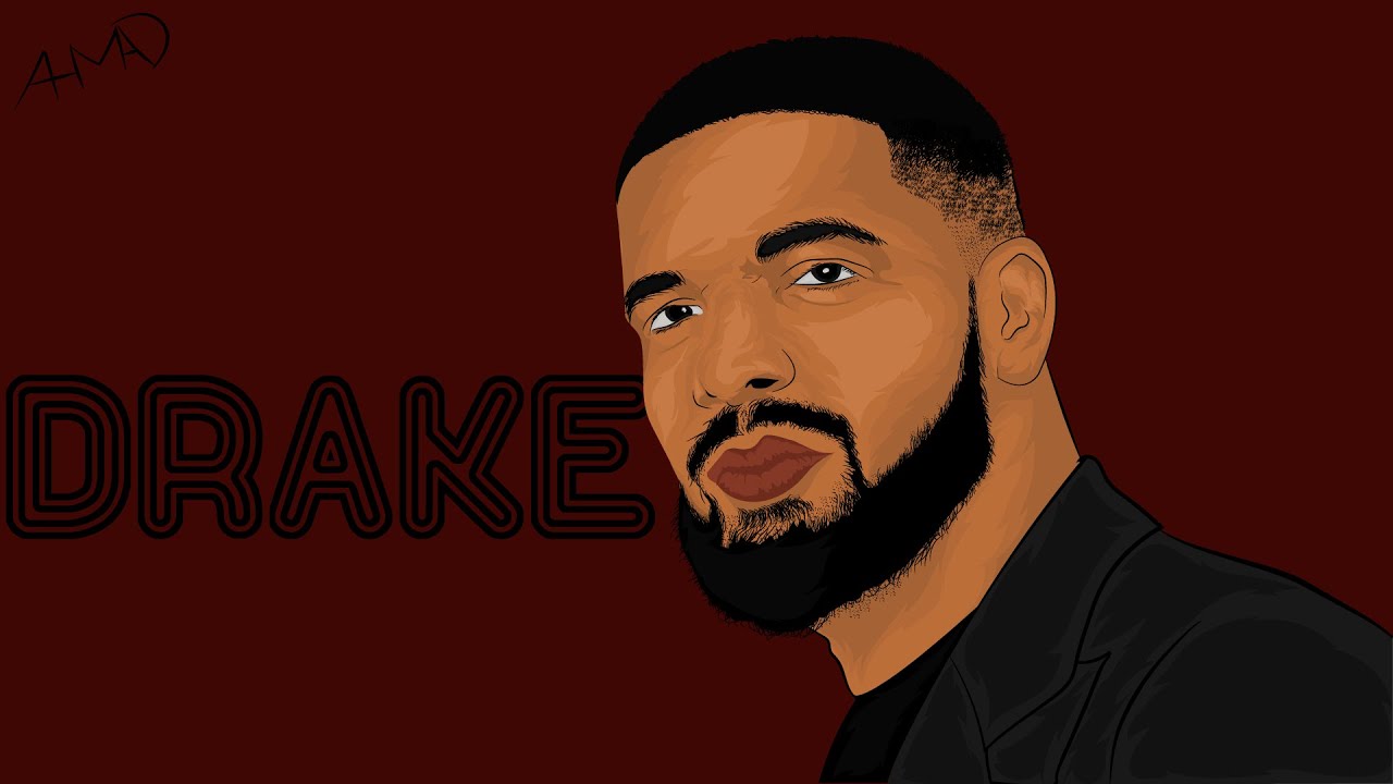 "Drawing rap artist drake (vector potrait) "adobe illustrator - YouTube