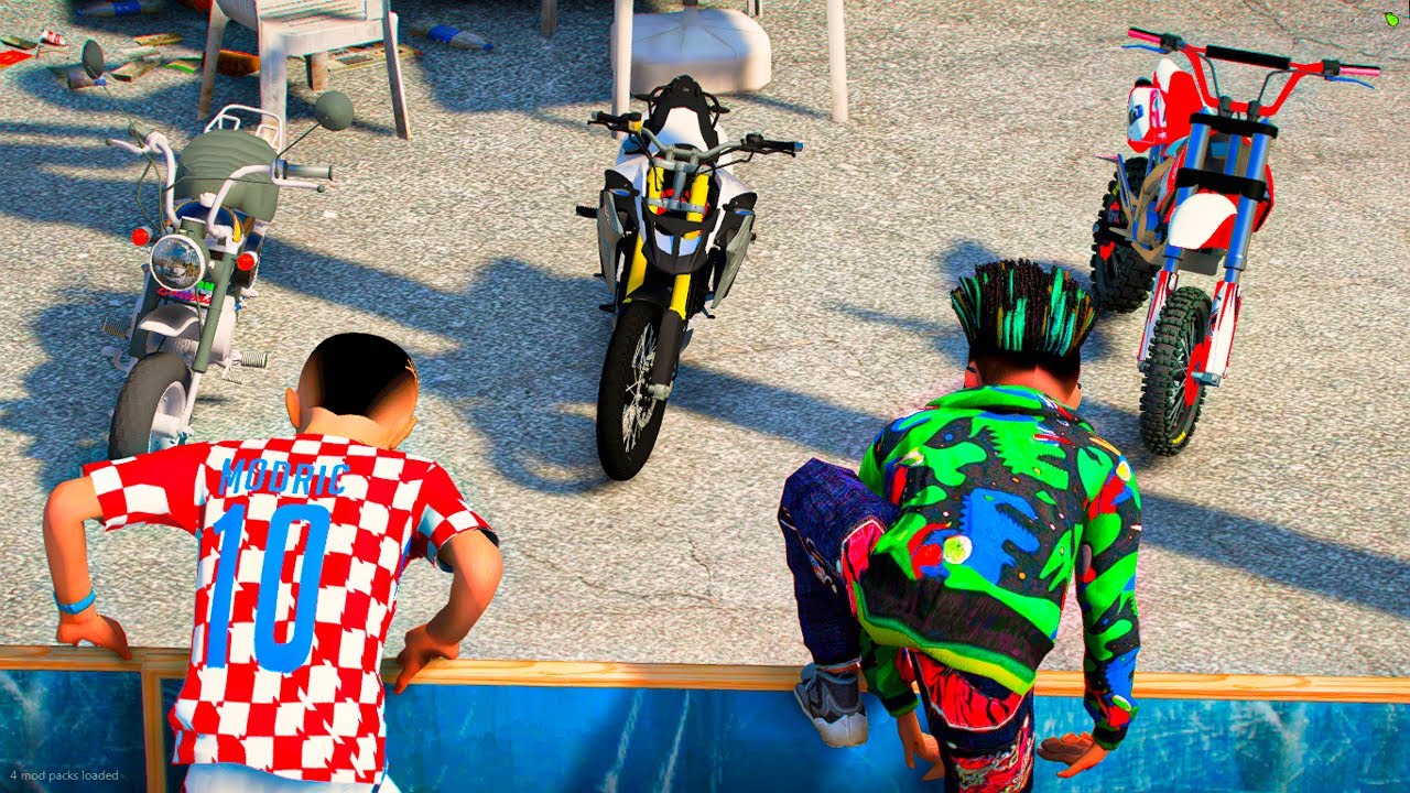 GTA V: MODS | COLECIONANDO MINI MOTOS DE CRIANÇAS RICA🔥 - YouTube