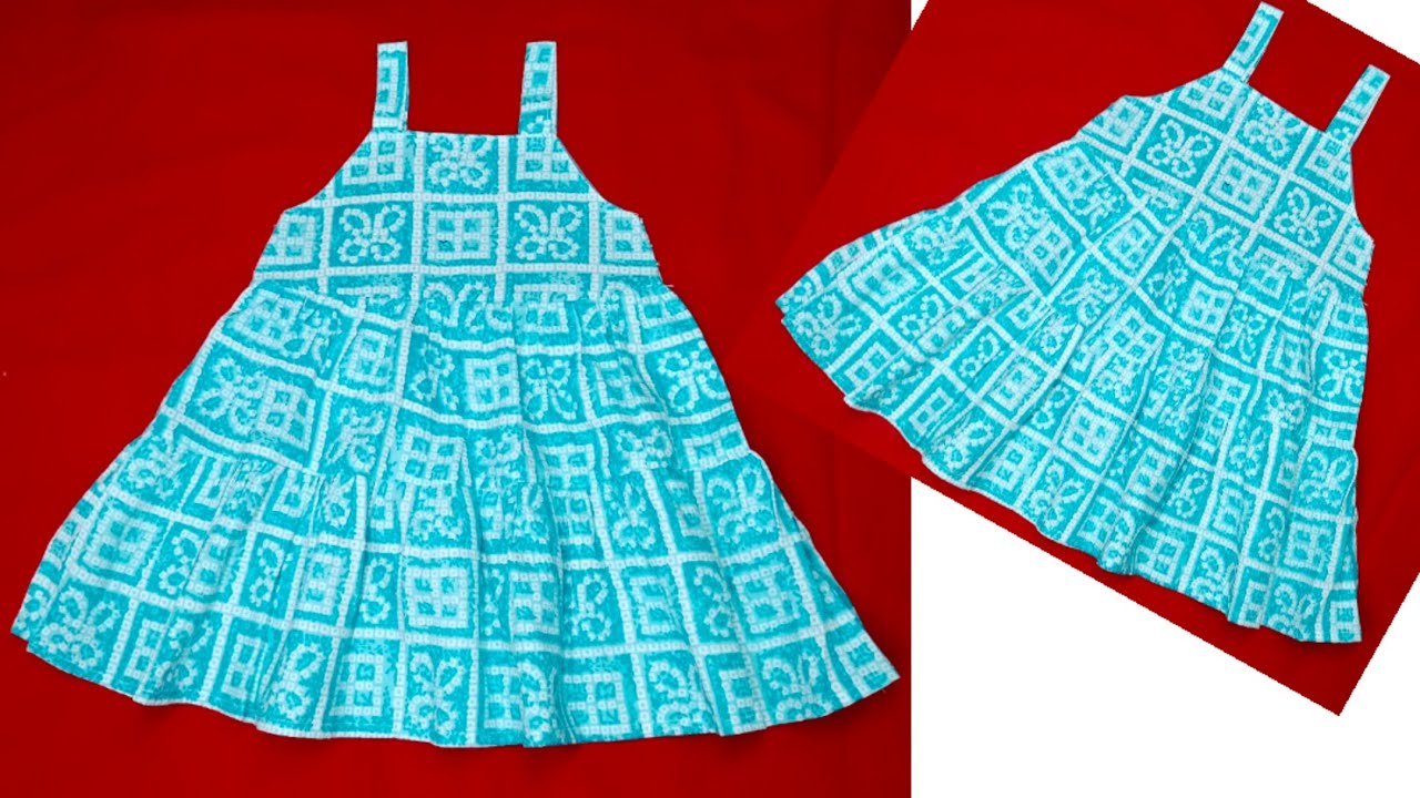Very Simple Baby Frock Cutting and Stitching/ 2 Layer Baby Frock ...