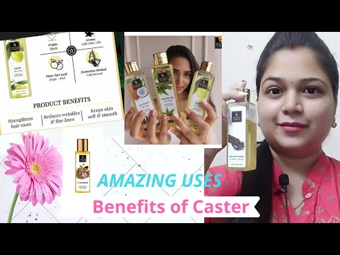 Benefits of caster oil //hair falls /skin allergy/makeup/ uses of ...