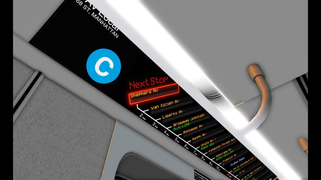 Roblox IND Subway: R160 (C) Local Train Ride from Euclid Avenue to ...