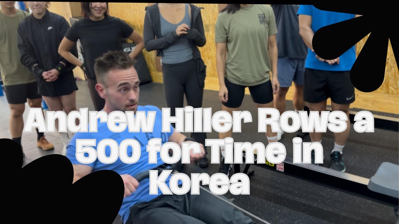 Andrew Hiller rows 500 for time in Korea. - YouTube