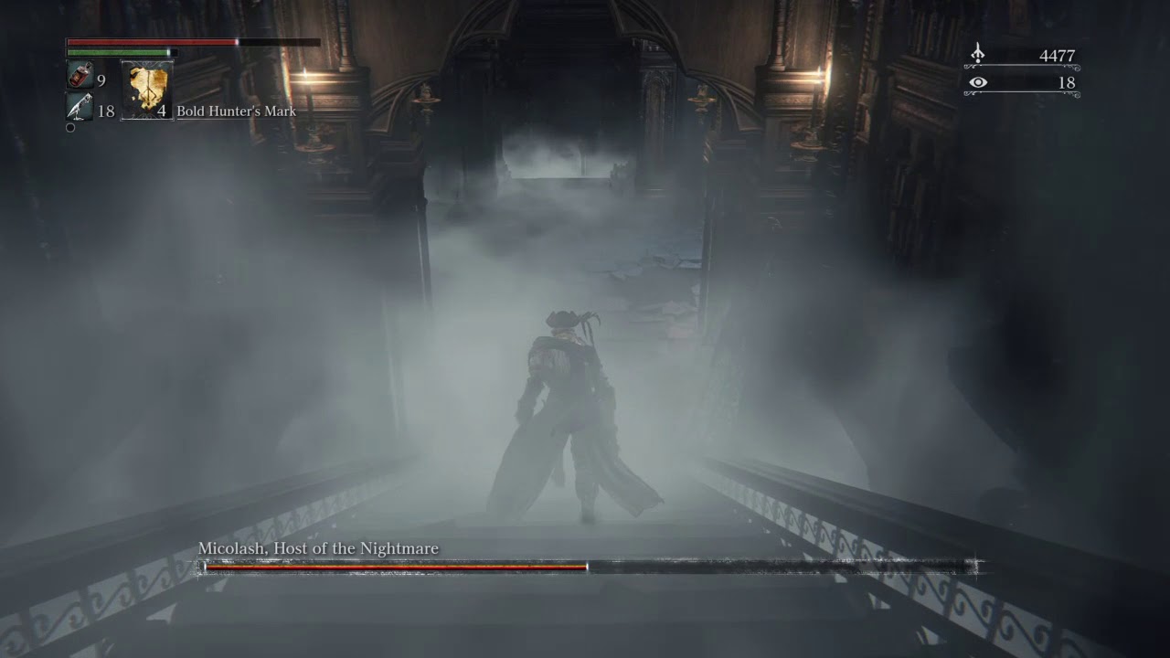 Bloodborne : Micolash, Host of Nightmares Boss fight - YouTube