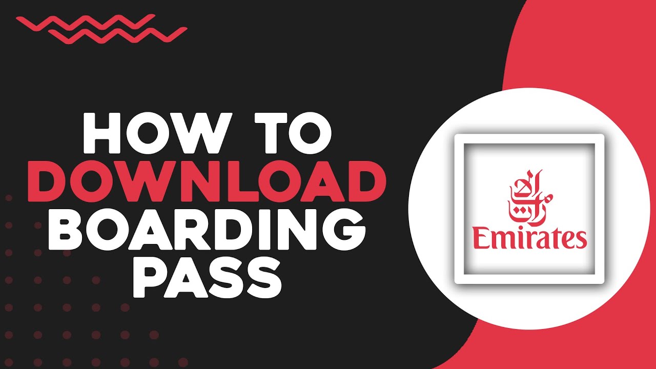 How To Download Emirates Boarding Pass (Easiest Way) - YouTube