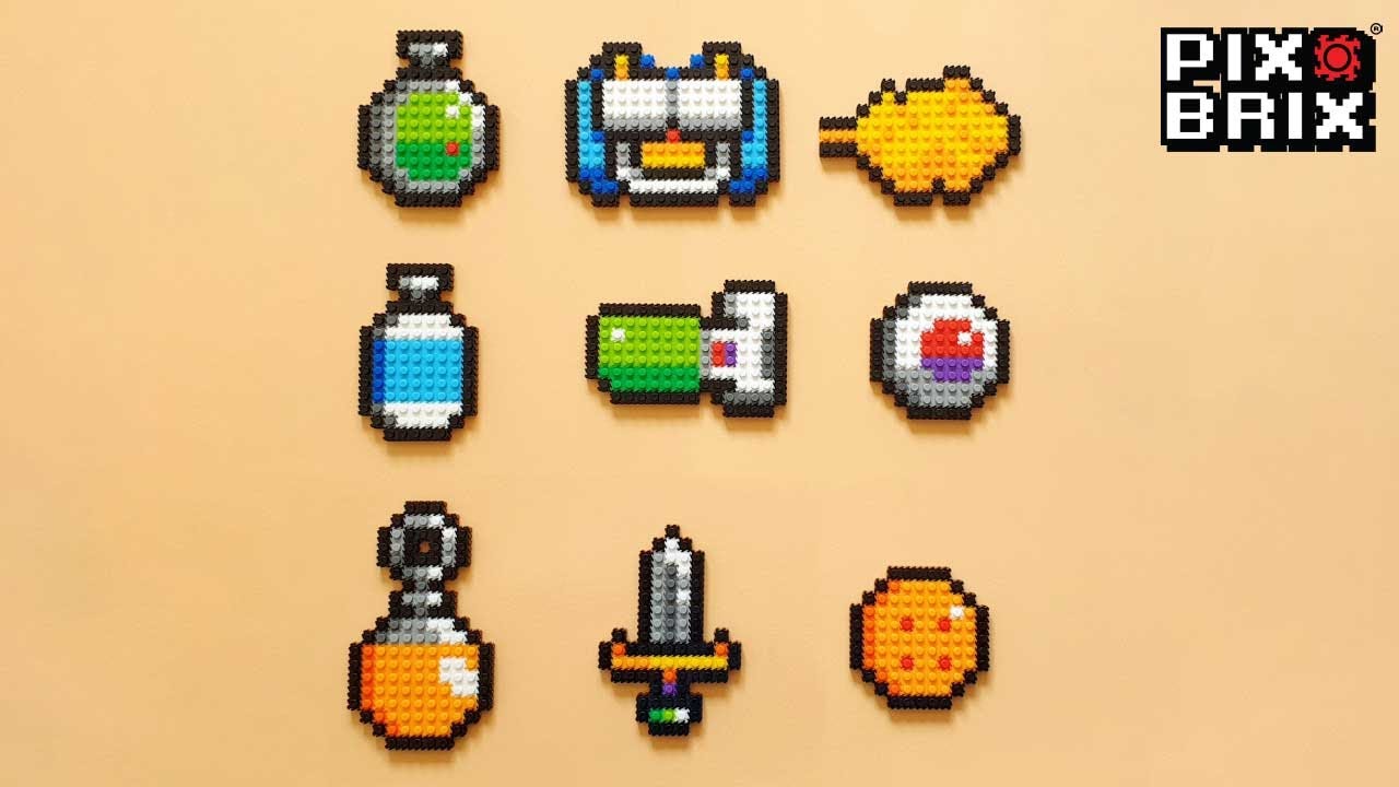 Dragon Ball 2D Icons - Pix Brix Instructions - YouTube