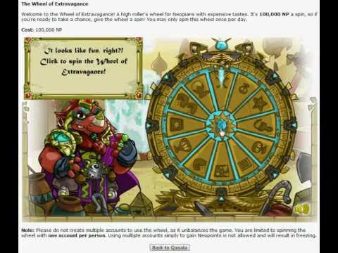 The Wheel of Extravagance (New Neopets Wheel!) - Spun! - YouTube