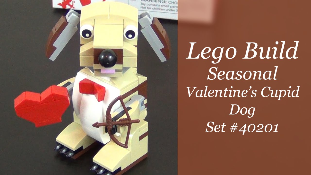 Let's Build - Lego Seasonal Valentine's Cupid Dog Set #40201 - YouTube