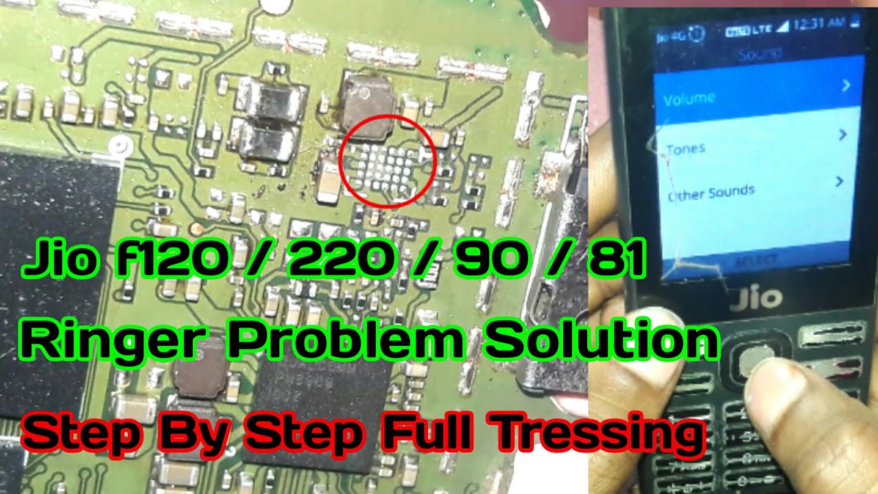 jio f120 ringer not working||jio f120 ringer ic problem solution - YouTube