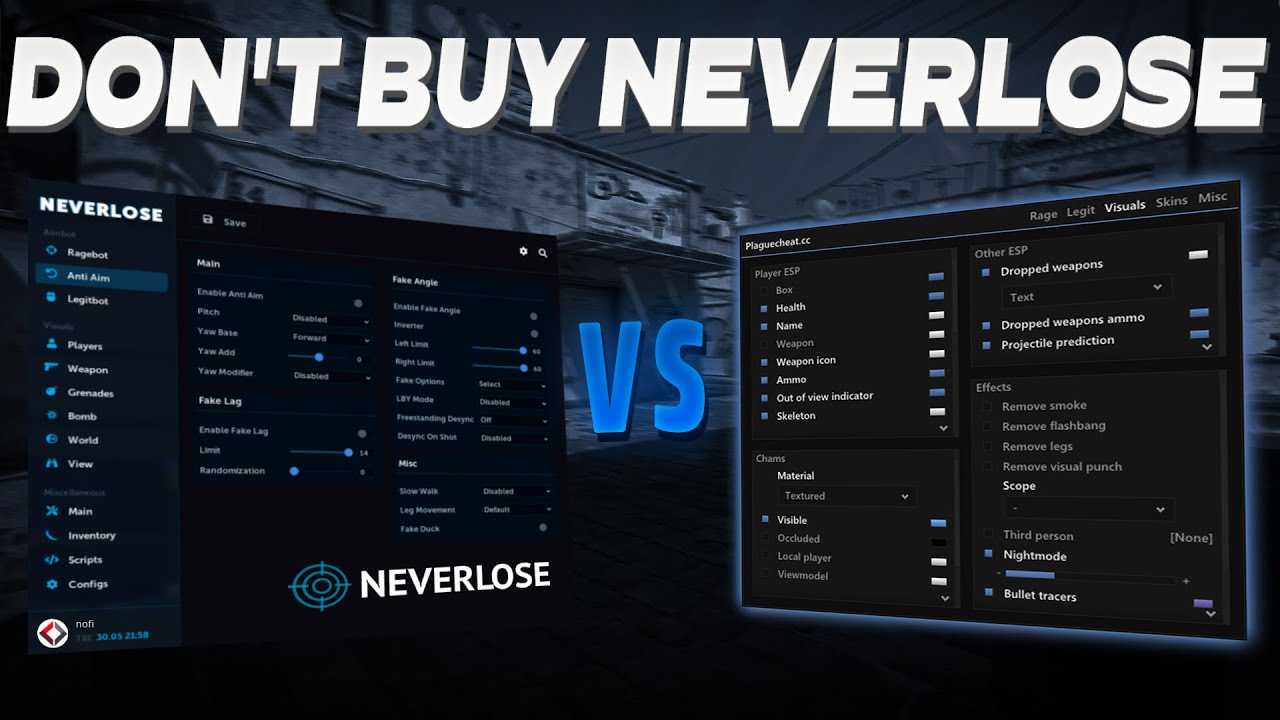 Neverlose vs PlageCheat.cc - What Is Better? - YouTube