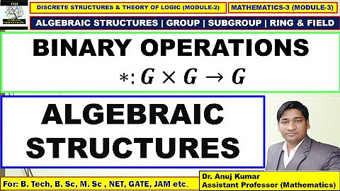 DISCRETE STRUCTURES AND THEORY OF LOGIC MODULE-2 | ALGEBRAIC STRUCTURES | KSC303 | DISCRETE ...