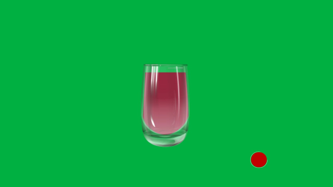Water and Juice Glass Filling/green screen/free Footage - YouTube