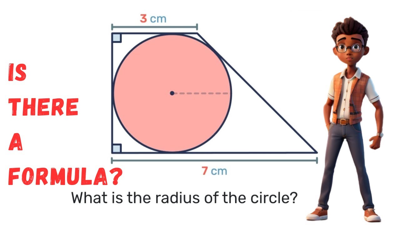 How to Find the Radius of a Circle inside of a Trapezoid - YouTube