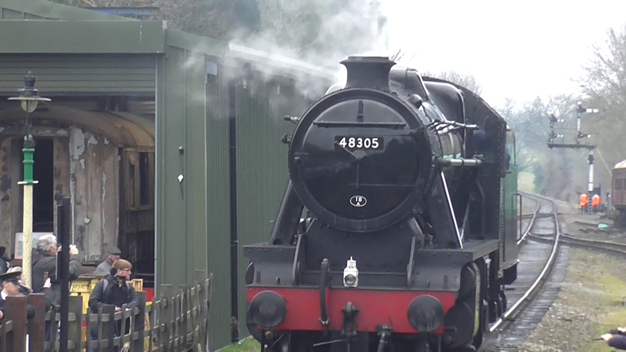 LMS 8F Class 2-8-0 no: 48305 @ Great Central Railway 25/01/2020. - YouTube