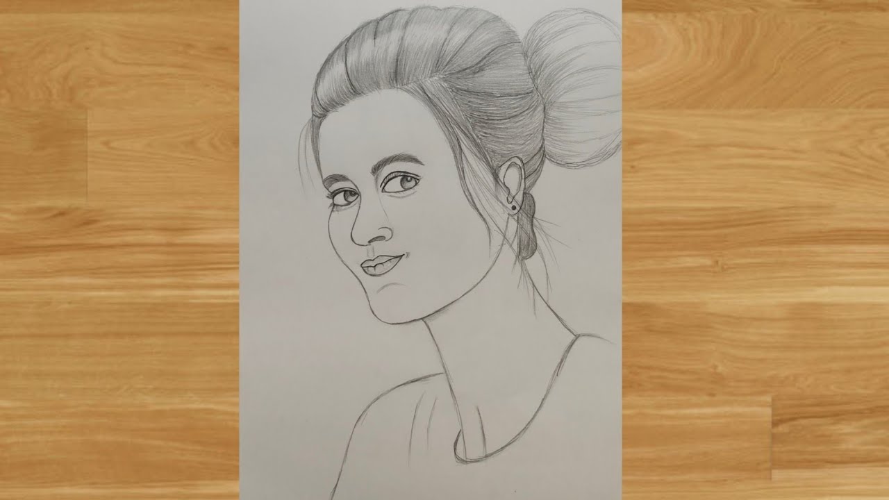 ll Girl Face Drawning ll Drawing For Beginners ll#drawing #art #video # ...