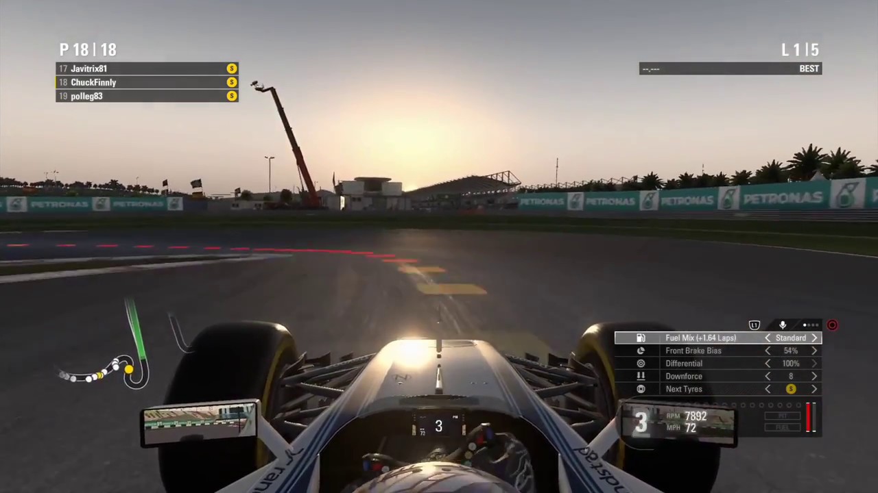 F1 2016 Multiplayer Gameplay [Part 25] - 5 Lap Sprint Race in Malaysia ...